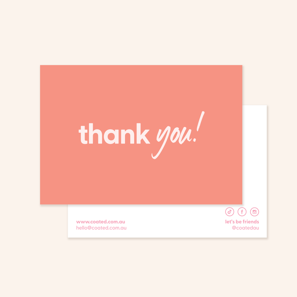 Thank You - Gift Card – Coated Australia