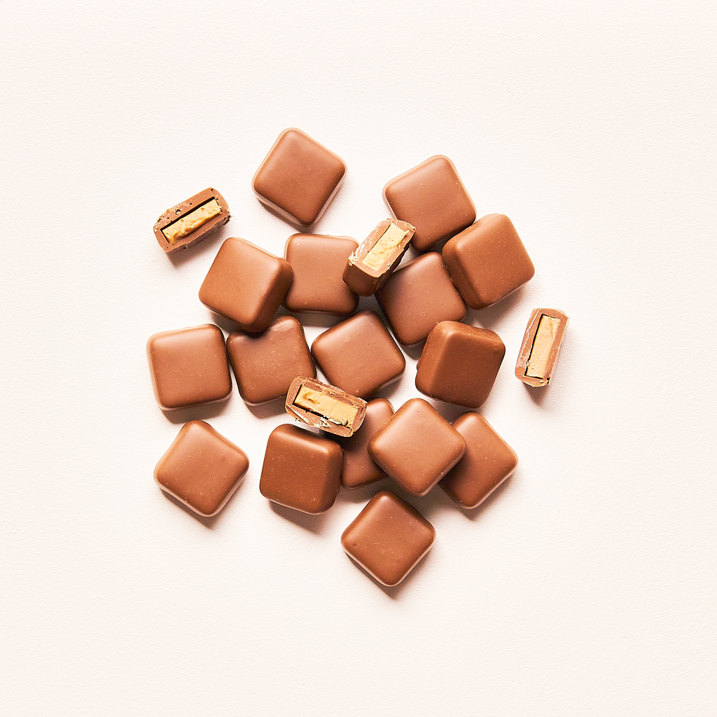 Buy Melbourne Chocolates Online - Milk Chewy Caramels – Coated Australia